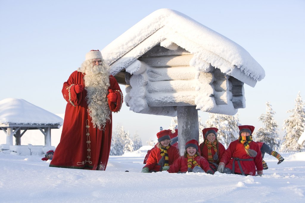 Santa Claus and Little elves in Rovaniemi Lapland Finland - Agamatour
